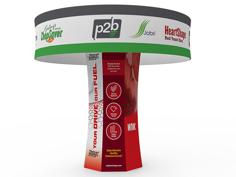 Custom Hex Tower Display | Pop Group are the Exhibition Display Experts!